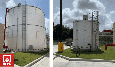 Steel NFPA 22 Fire Protection Tanks | Tank Depot