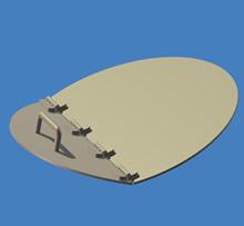 Heavy Duty Hinged PE Cover for 28 Gallon Cylindrical Tank