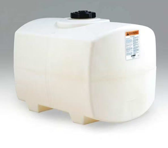 325 Gallon Industrial Rectangular PCO Tank 1.5SG HDLPE