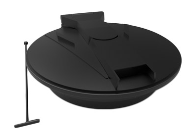 14 Inch PP Hinged Screened Air Surge Lid