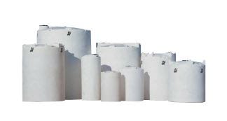 2500 Gallon XLPE Vertical Liquid Storage Tank in White